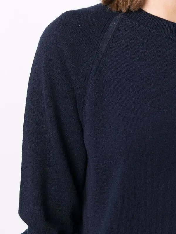 BARRIE Long-sleeved Cashmere Pullover - Blue