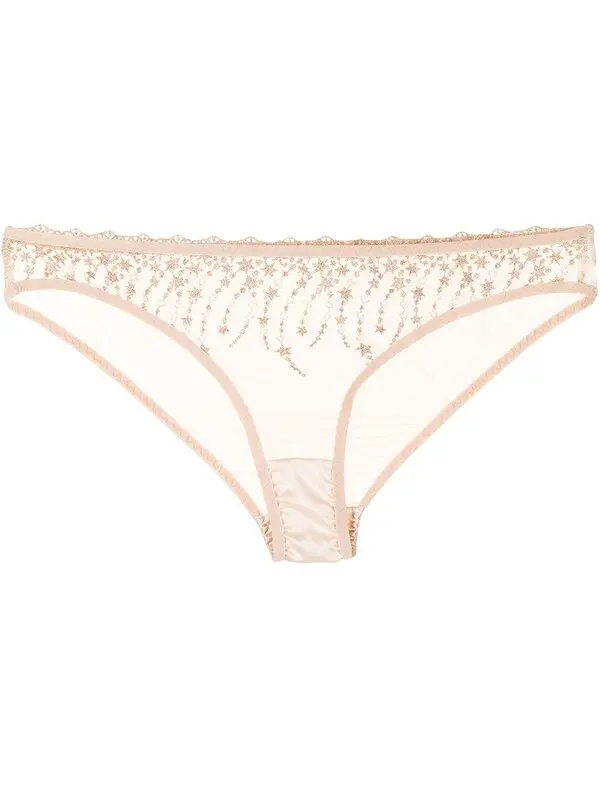 GILDA & PEARL Under The Stars Sheer Briefs - Neutrals