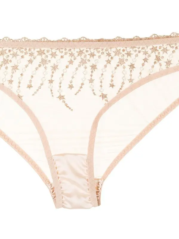 GILDA & PEARL Under The Stars Sheer Briefs - Neutrals