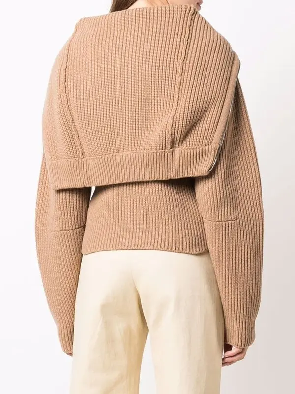 AMBUSH Folded-collar Zipped Cardigan