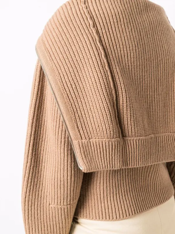 AMBUSH Folded-collar Zipped Cardigan