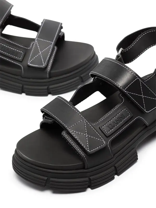 GANNI Tread Sole Slingback Sandals