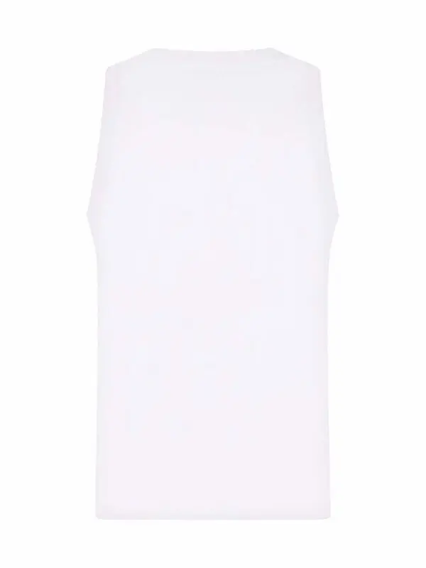 Dolce & Gabbana Stretch Cotton Tank Top - White