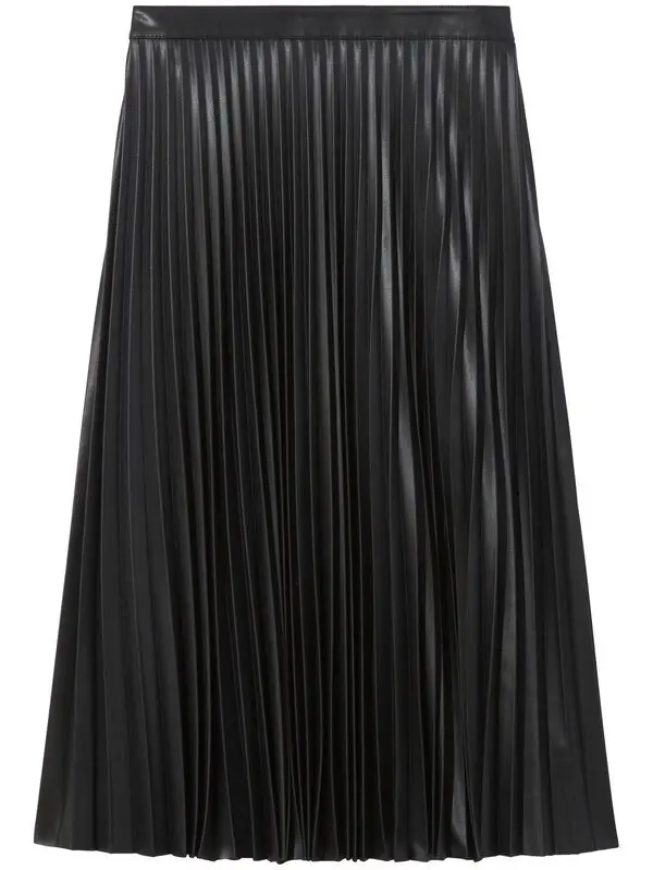 Proenza Schouler White Label Faux-leather Pleated Skirt