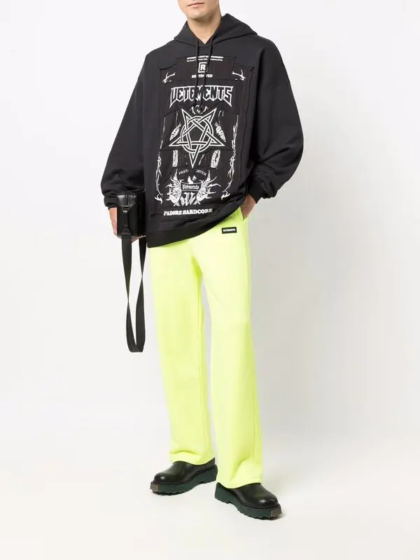 Vetements J'adore Hardcore Patchwork Hoodie