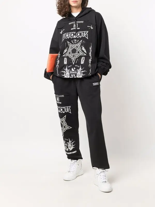 Vetements J'adore Hardcore Patchwork Hoodie