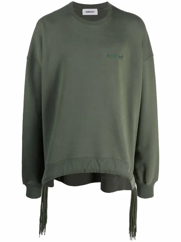 AMBUSH Sweatshirt With Fringed Hem