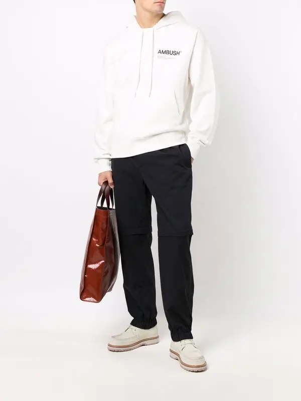AMBUSH Logo-print Hoodie - White