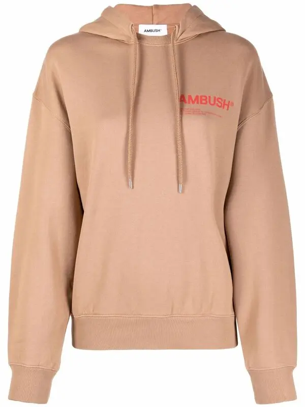 AMBUSH Logo-print Cotton Hoodie