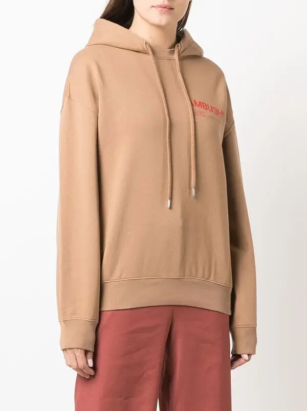 AMBUSH Logo-print Cotton Hoodie
