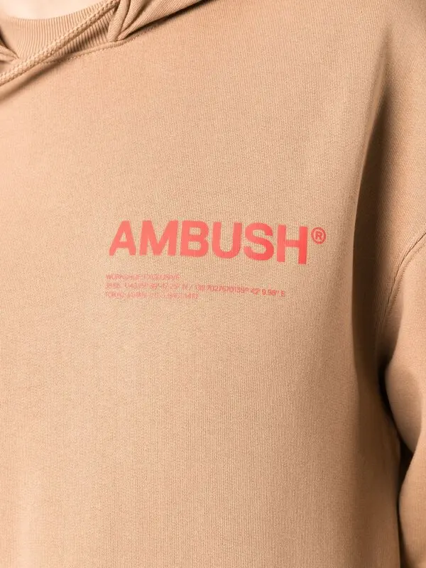 AMBUSH Logo-print Cotton Hoodie