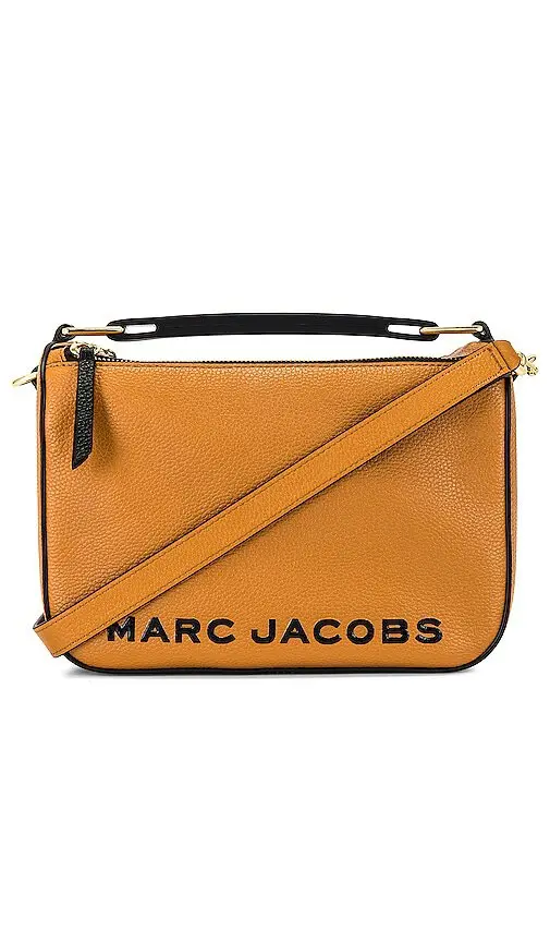 Marc Jacobs Soft Box 23 Bag In Burnt Orange - Mustard