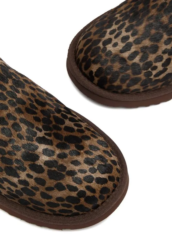 UGG Classic Ultra Mini Calf Hair Ankle Boots - Brown