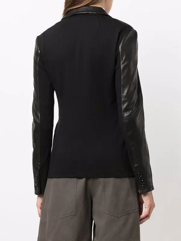 P.a.r.o.s.h Single-breasted Leather Blazer