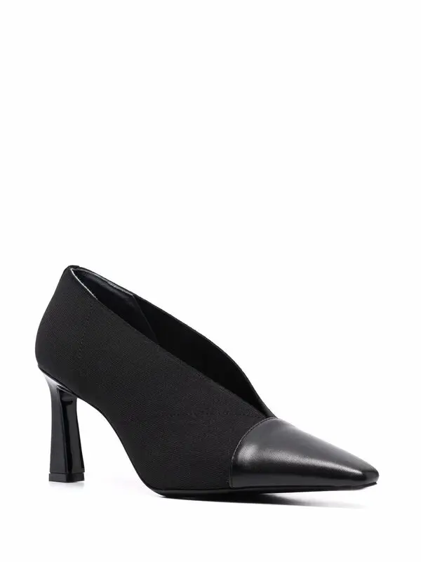 POLLINI Pointed-toe Panelled Pumps