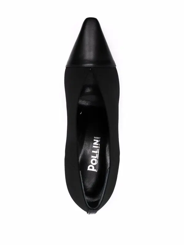 POLLINI Pointed-toe Panelled Pumps
