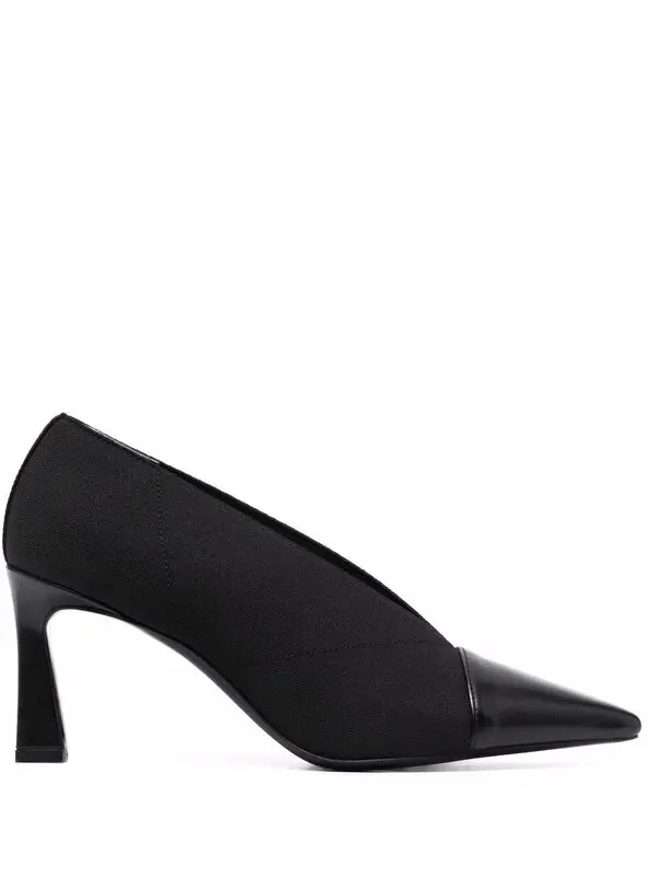 POLLINI Pointed-toe Panelled Pumps