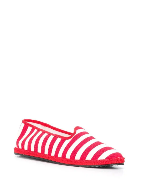 VIBI VENEZIA Striped Canvas Espadrilles