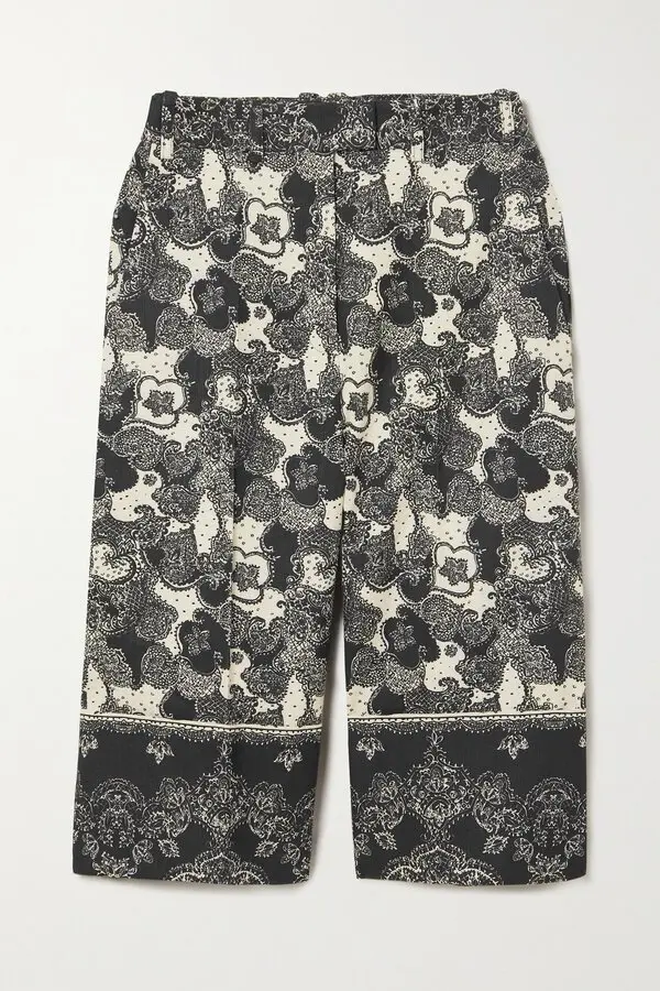 Brock Collection Tam Paisley Culottes - Black