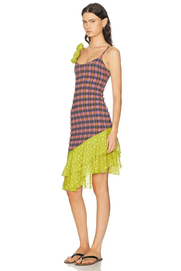 CARO LUNA Blanca Midi Dress In Multi