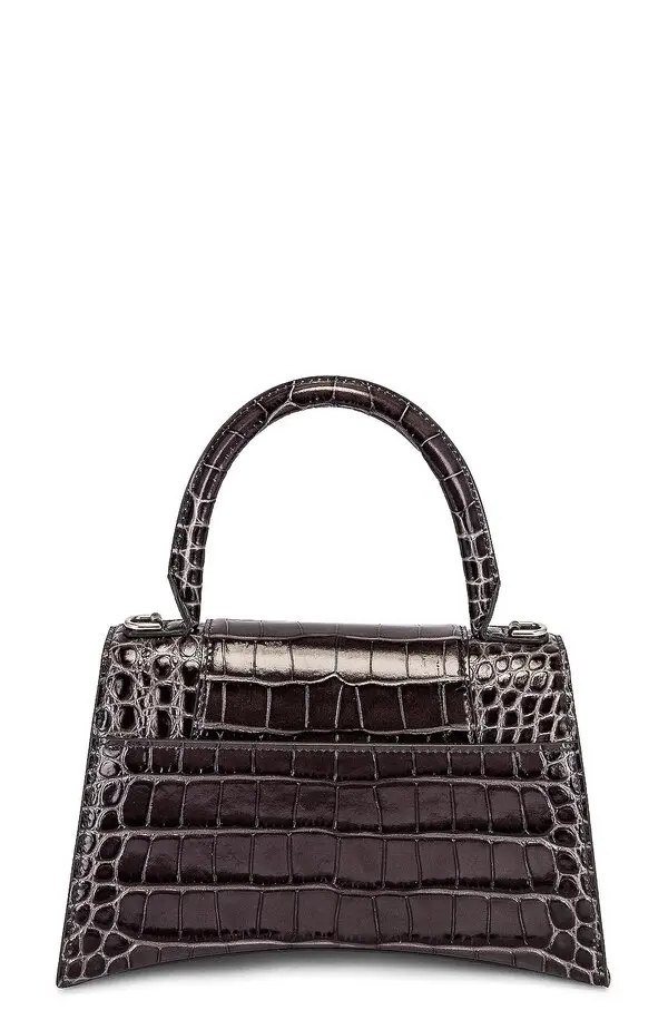 Balenciaga Small Hourglass Top Handle Bag - Dark Grey