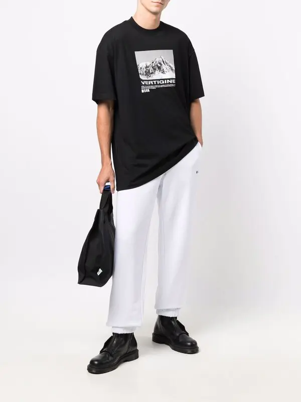 MSGM Logo-print Tapered Cotton Joggers