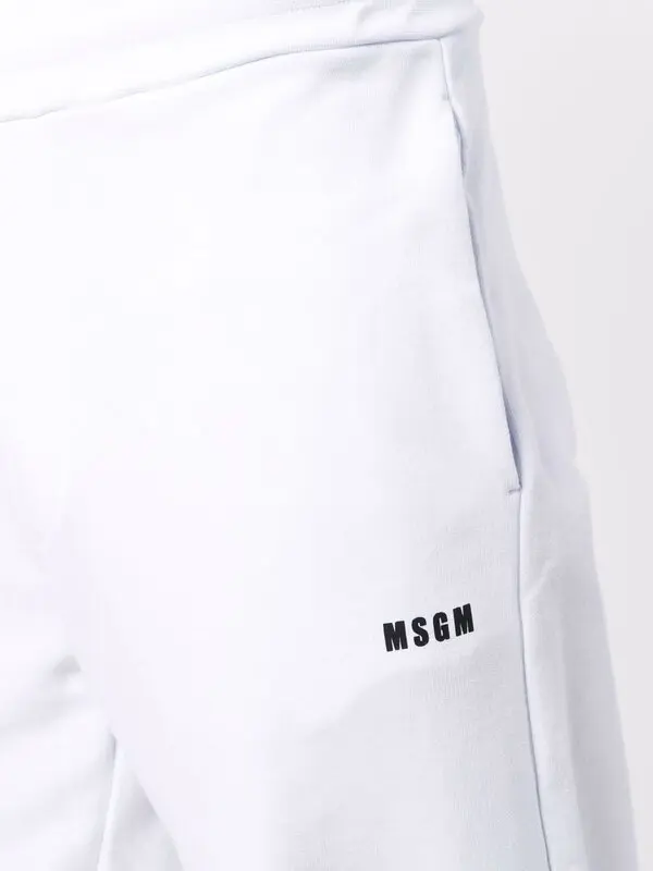 MSGM Logo-print Tapered Cotton Joggers