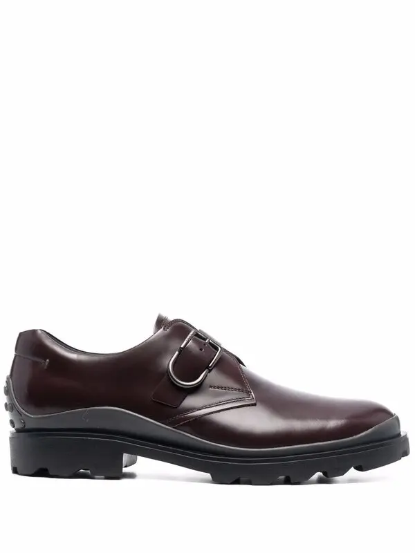 TOD'S Leather Monk Strap Shoes