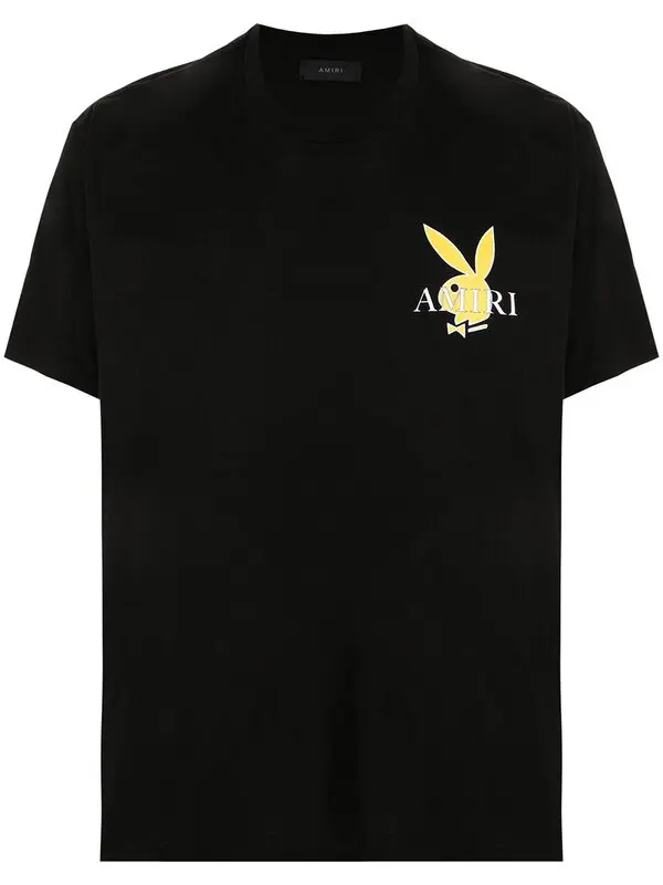 AMIRI x Playboy コラボ Tシャツ ブラック L Amiri Playboy Bunny-Print T-Shirt - Black | Editorialist