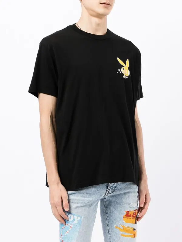 Amiri Playboy Bunny-Print T-Shirt - Black | Editorialist