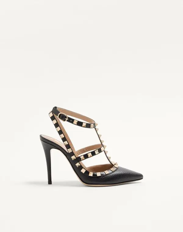 Valentino Garavani Rockstud Ankle Strap Pumps - Black
