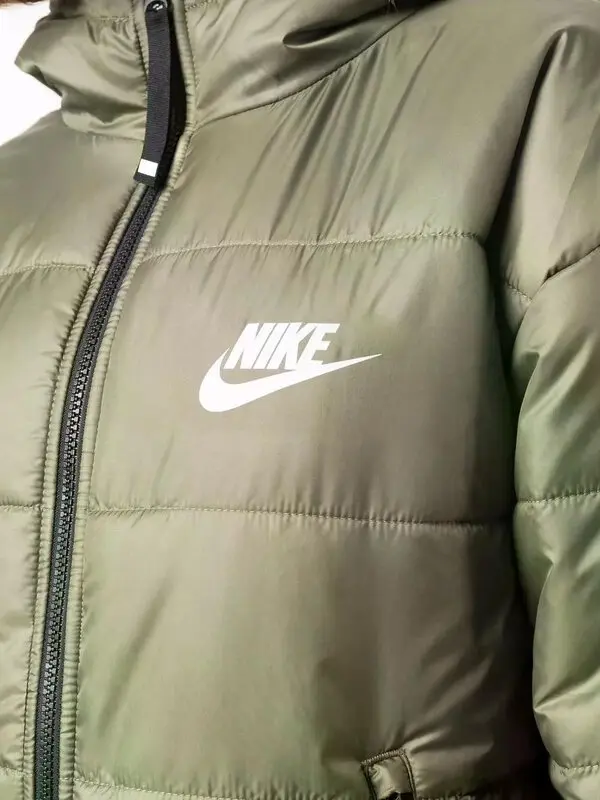 Nike Logo-print Hooded Puffer Jacket