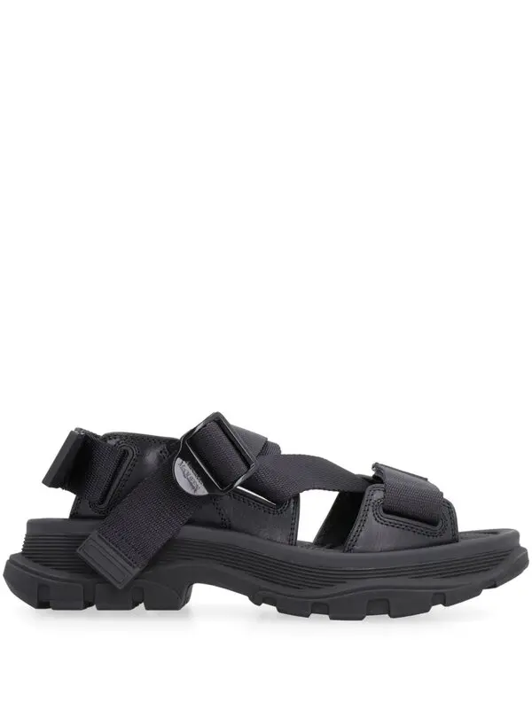 Alexander McQueen Tread Flat Sandals - Black