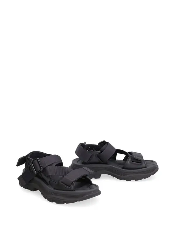 Alexander McQueen Tread Flat Sandals - Black