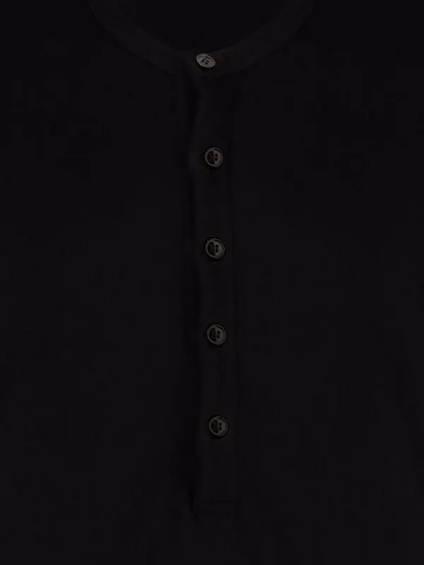 TOM FORD Henley-neck T-shirt - Black