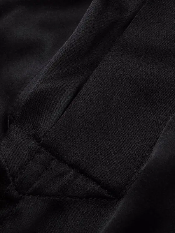 TOM FORD Logo-waistband Silk Pajama Trousers - Black
