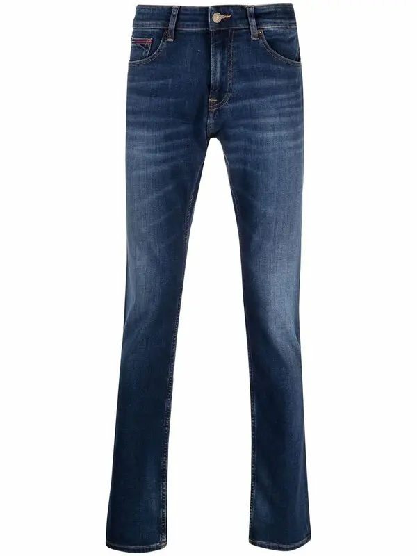 Tommy Hilfiger Scanton Mid-rise Slim-fit Jeans - Blue