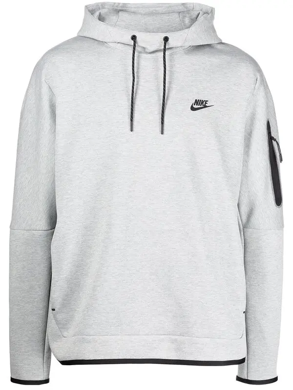 Nike Logo-print Hoodie - Grey