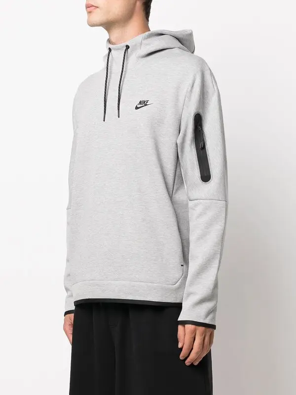 Nike Logo-print Hoodie - Grey