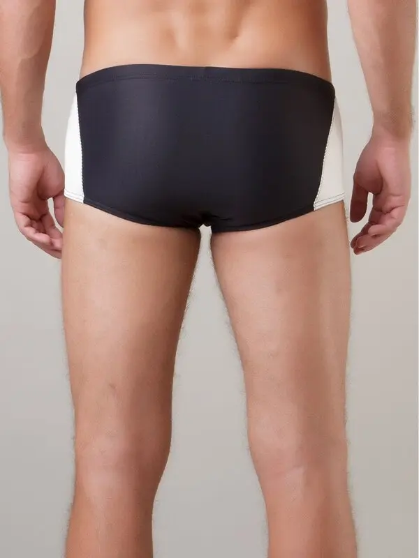 AMIR SLAMA Two-tone Panel Swim Shorts