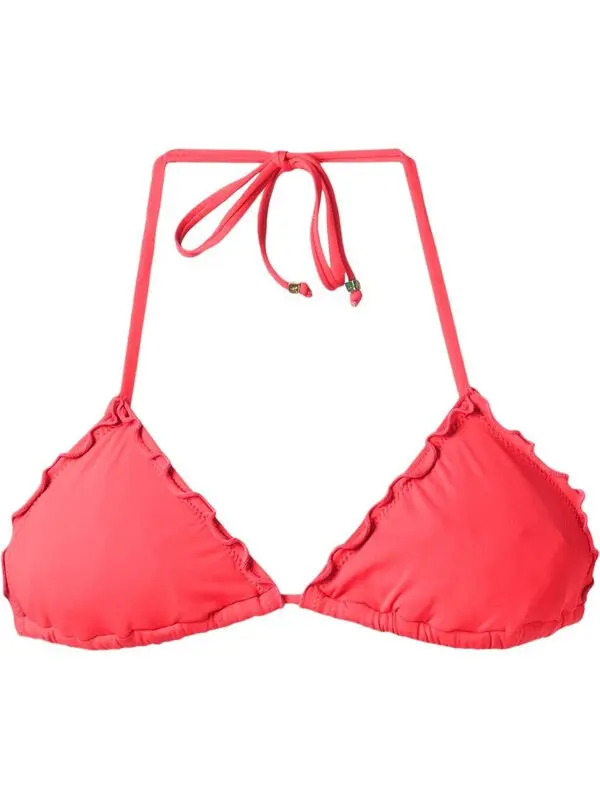 AMIR SLAMA Triangle Bikini Top - Red