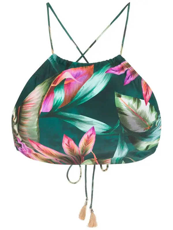 LYGIA & NANNY Ilana Leaf-print Bikini - Green