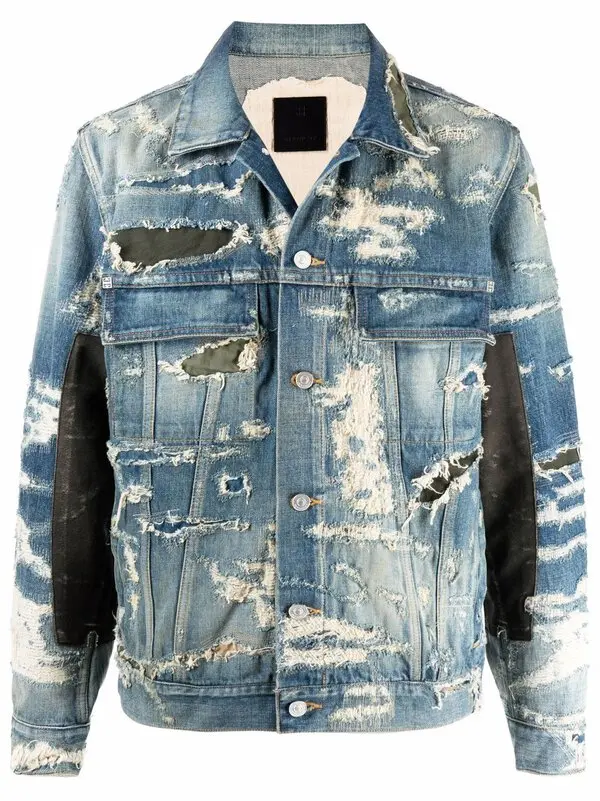 Givenchy Distressed-effect Denim Jacket