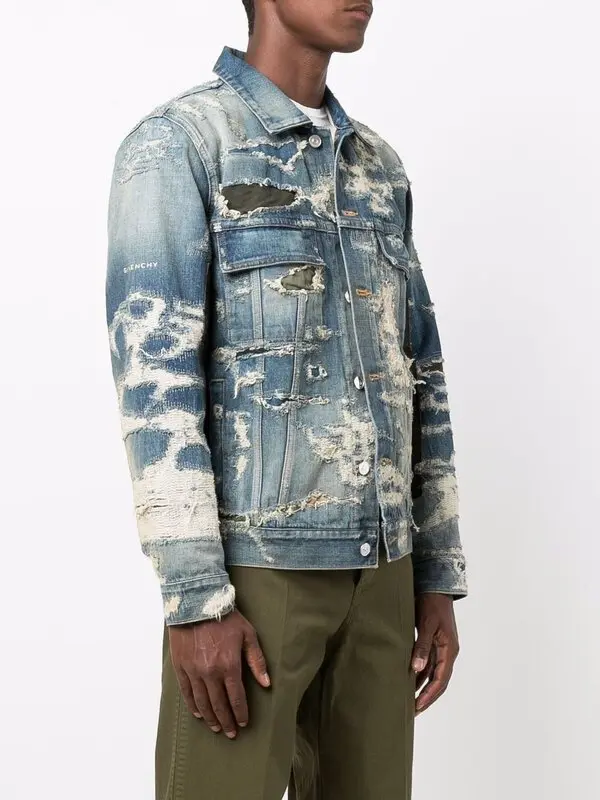 Givenchy Distressed-effect Denim Jacket