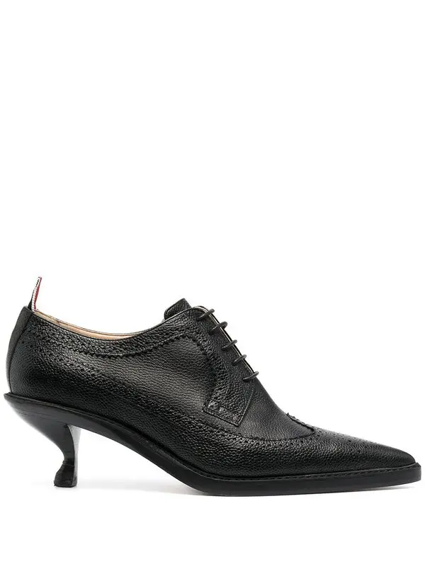 Thom Browne Longwing Brogues With Sculpted Heel - Black