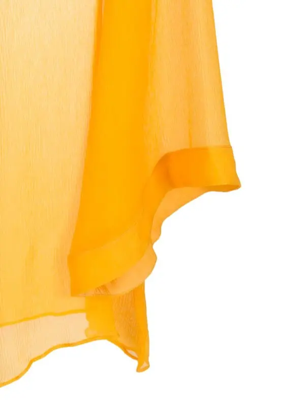 AMIR SLAMA Tie-front Silk Beach Cover-up