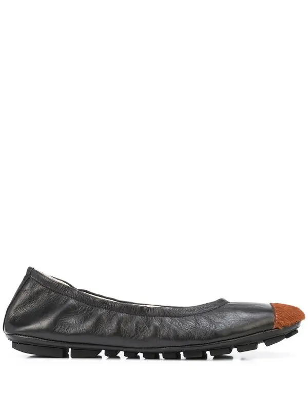 MADISON MAISON Elasticated Ballerina Shoes - Black