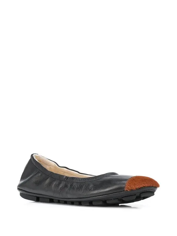 MADISON MAISON Elasticated Ballerina Shoes - Black