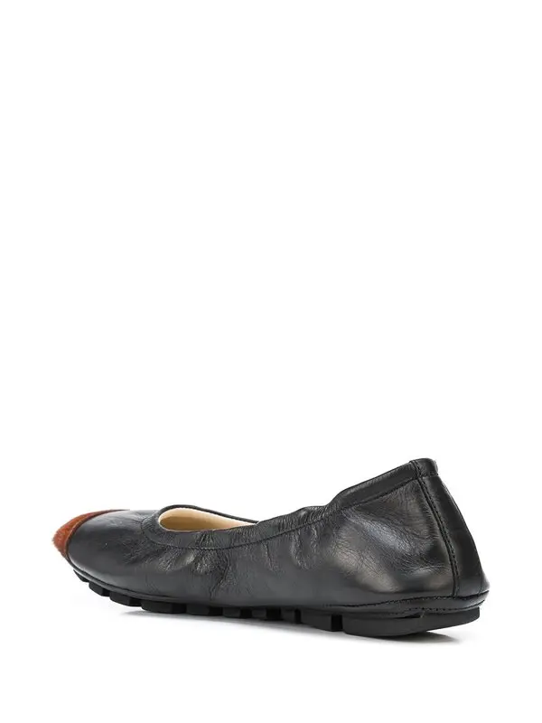 MADISON MAISON Elasticated Ballerina Shoes - Black