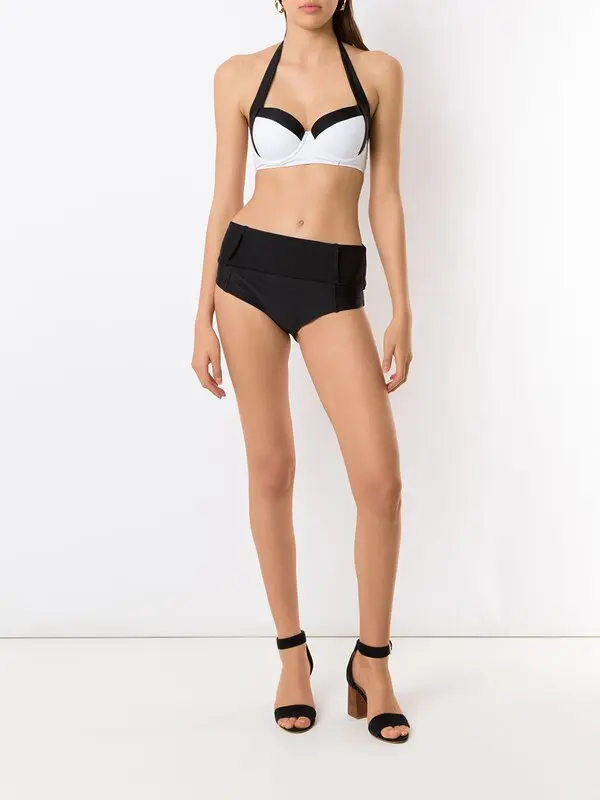 AMIR SLAMA Two-tone Bikini Set